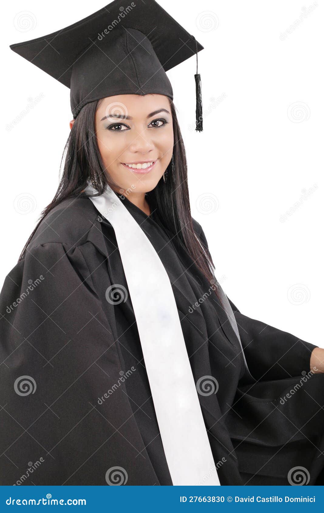 Female graduate stock photo. Image of person, study, cheerful - 27663830