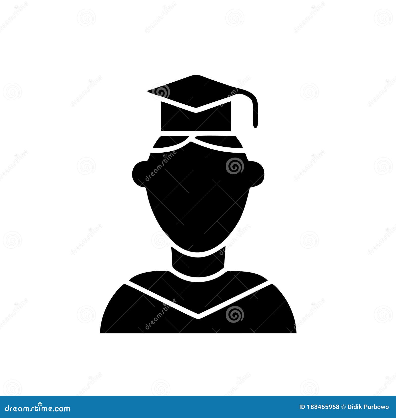 Female Graduate Student Icon Isolated On White Background. Female ... Female Graduate Student Icon Isolated On White Background. Female ...
