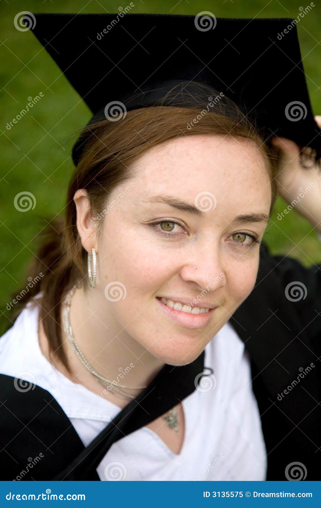 Female graduating stock image. Image of graduate, commencement - 3135575