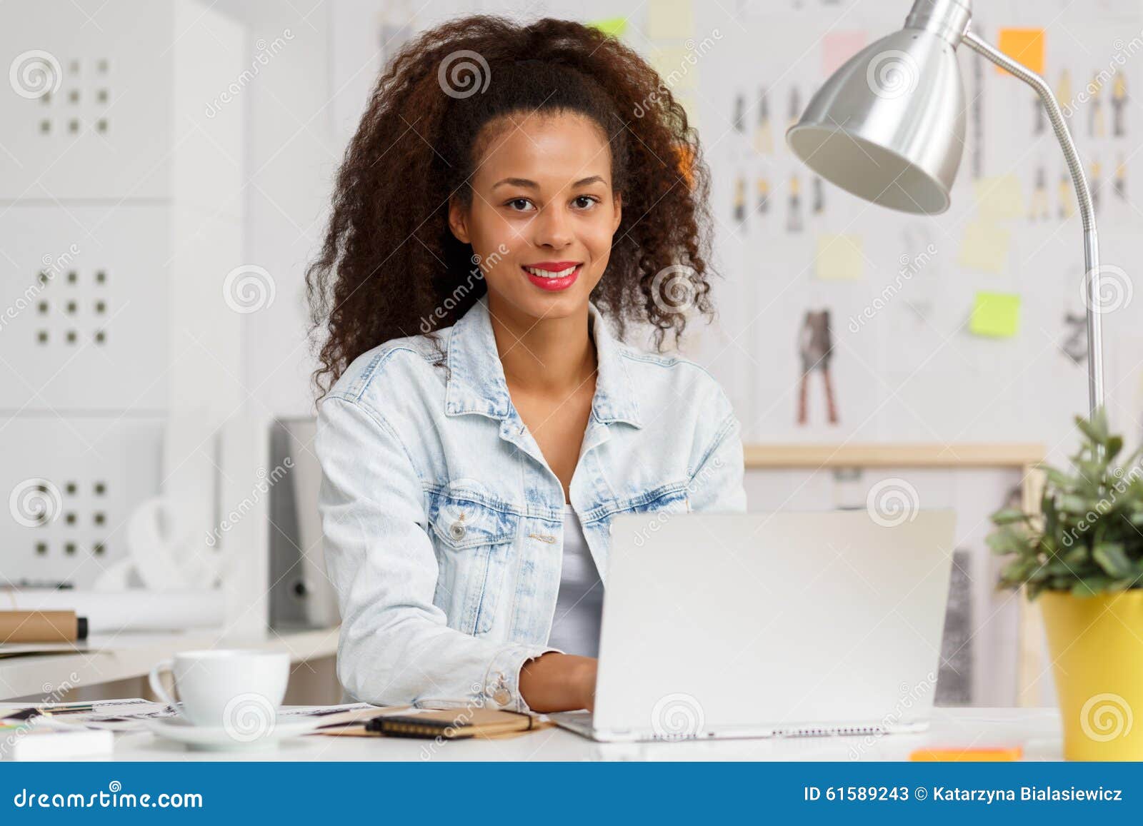 Female graphic designer stock image. Image of pretty - 61589243