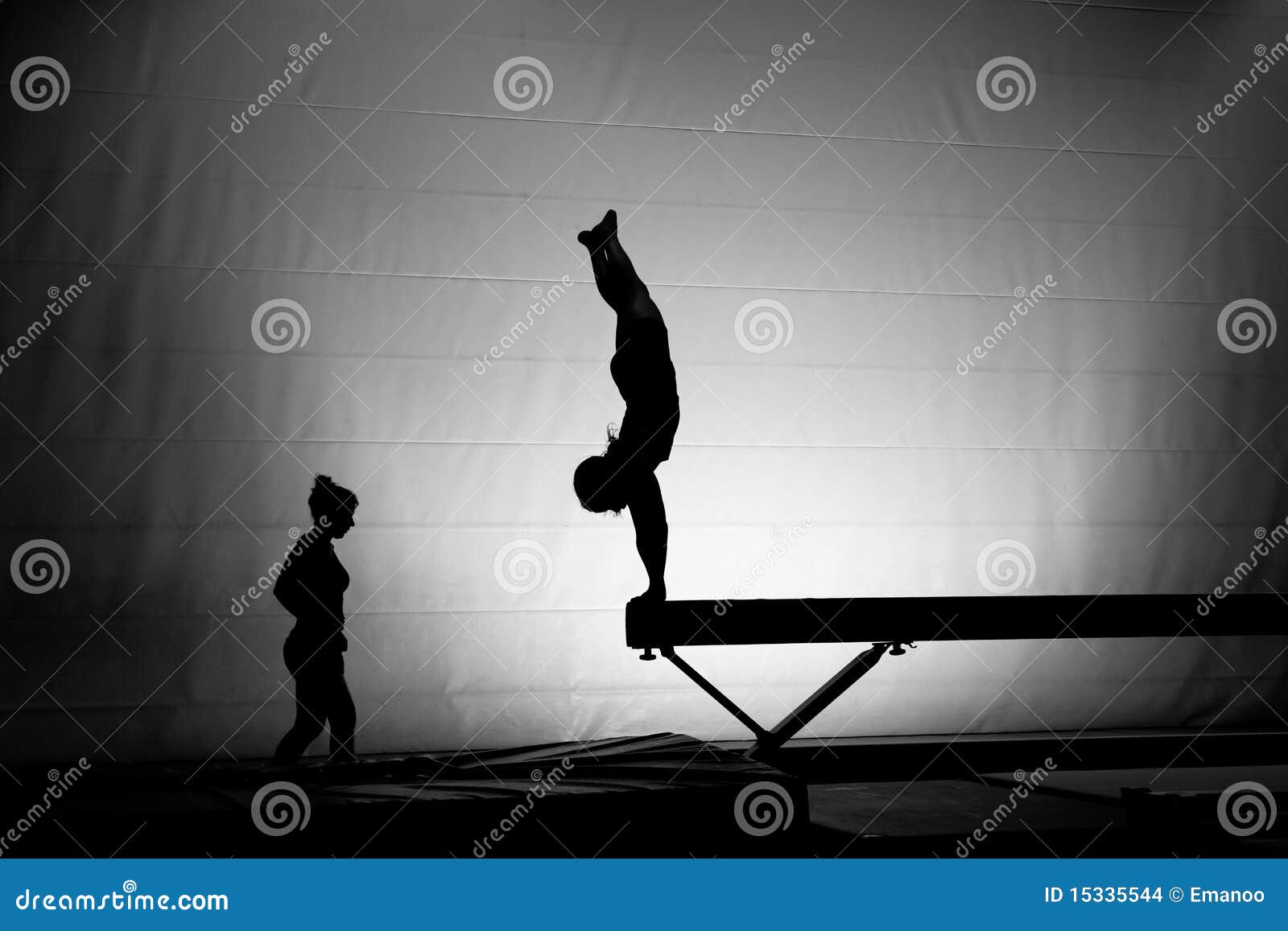 Female gymnast handstand stock photo. Image of action - 15335544