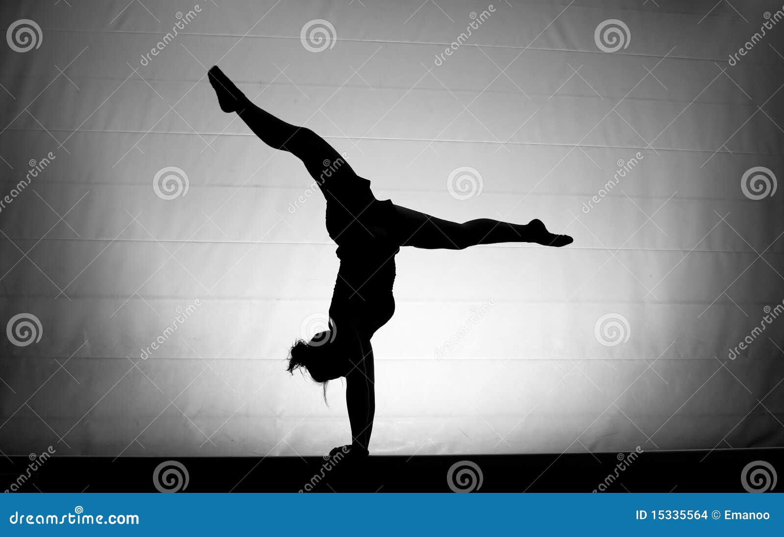 Female gymnast handstand stock photo. Image of elegance - 15335564