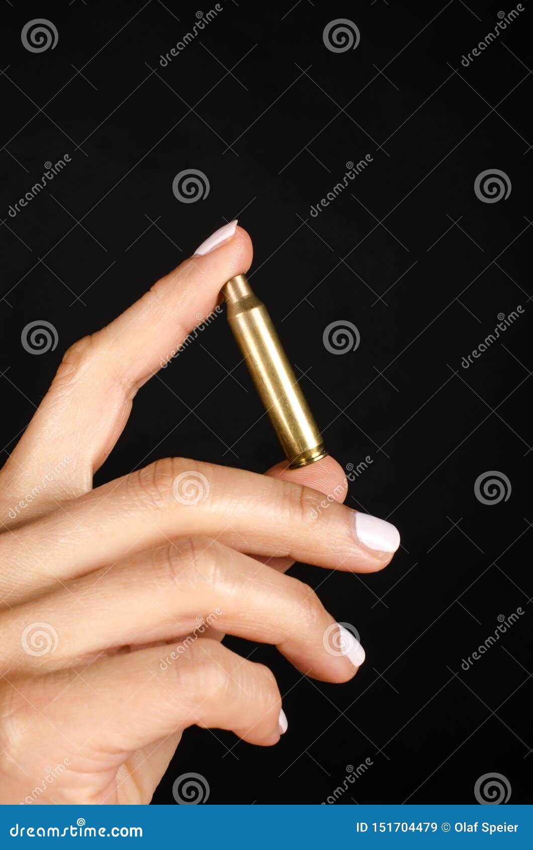 Female hand with bullets stock image. Image of isolated - 151704479