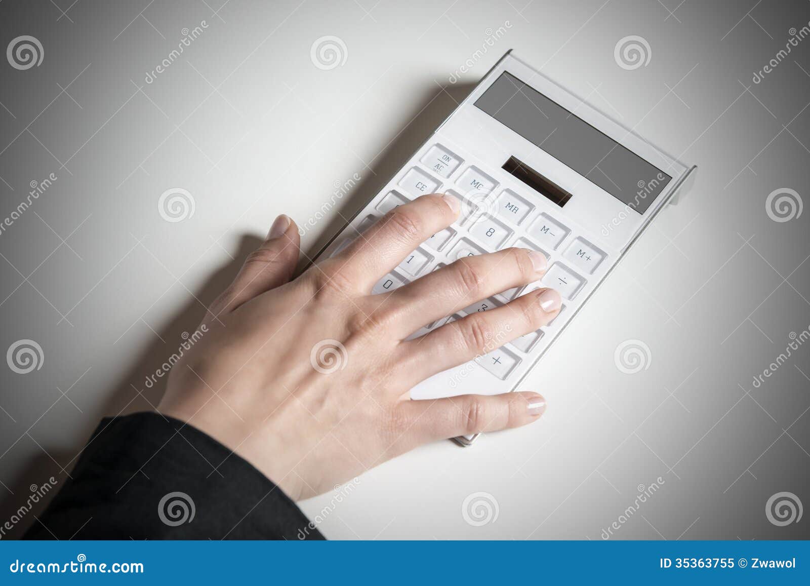 Female Hand with Calculator Stock Image - Image of economy, bank: 35363755