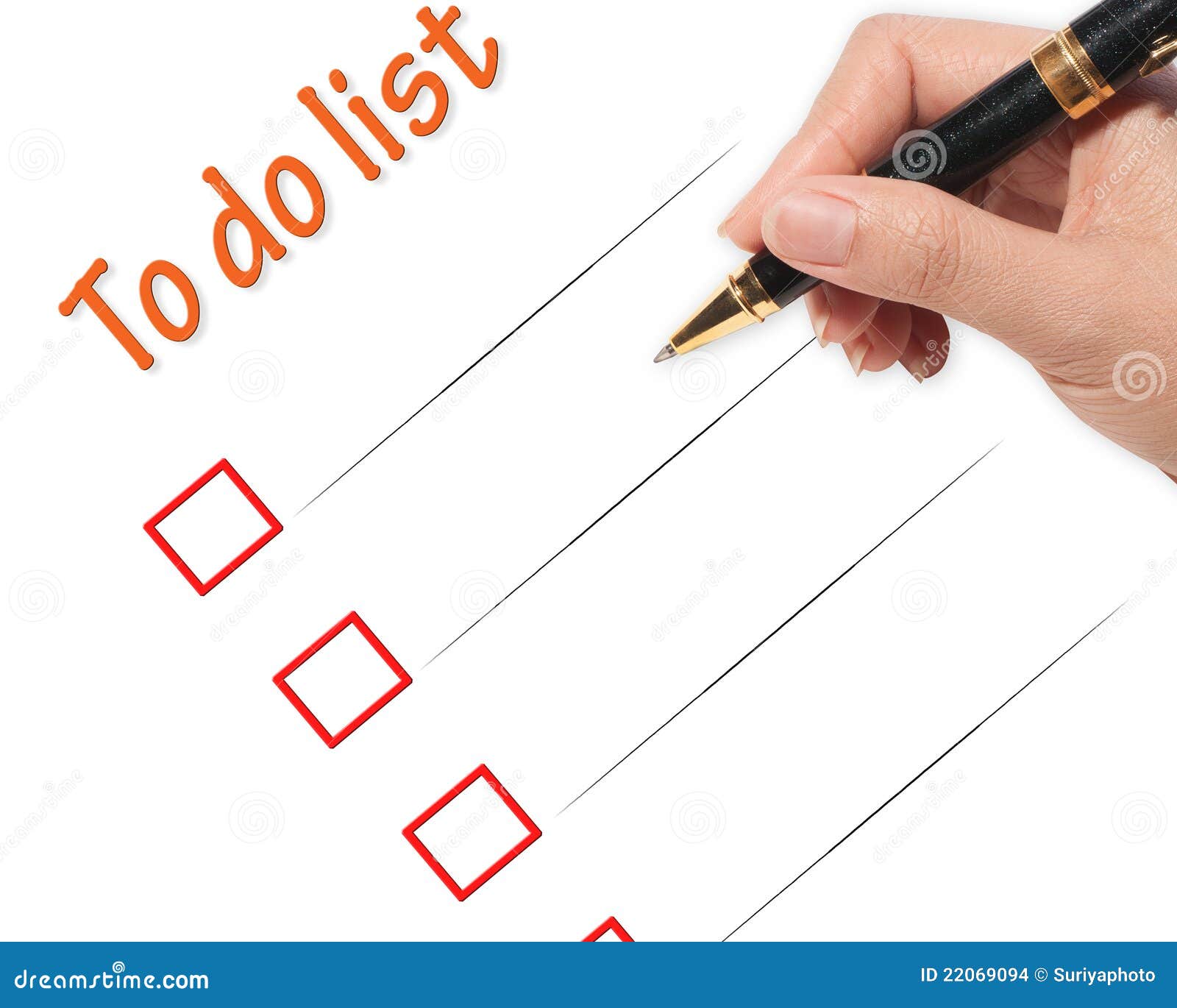 Female Hand Checking To Do List Stock Photo - Image of list, business ...
