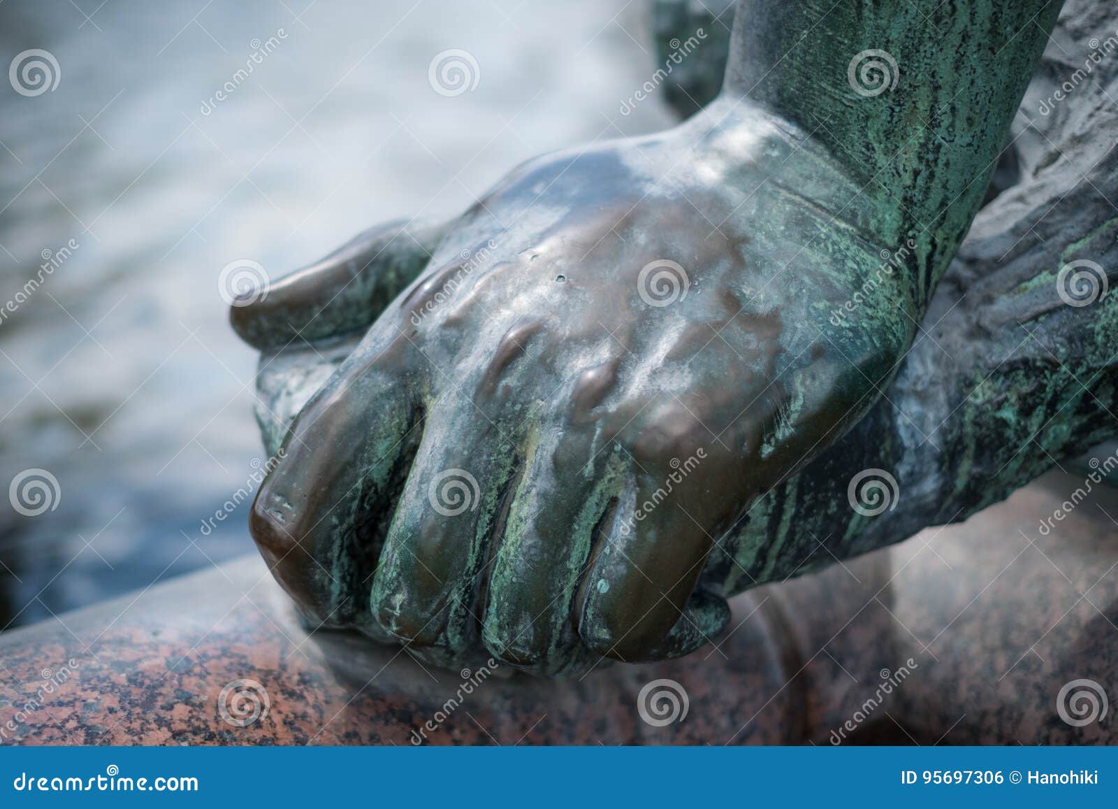 Female Hand Closeup - Bronze Statue Hand Closeup Stock Photo - Image of ...
