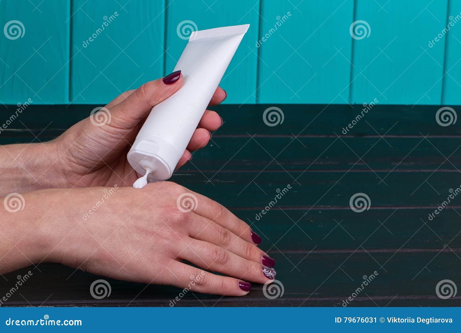 Female Hand Cream Squeeze Out of Tube Stock Image - Image of caucasian ...