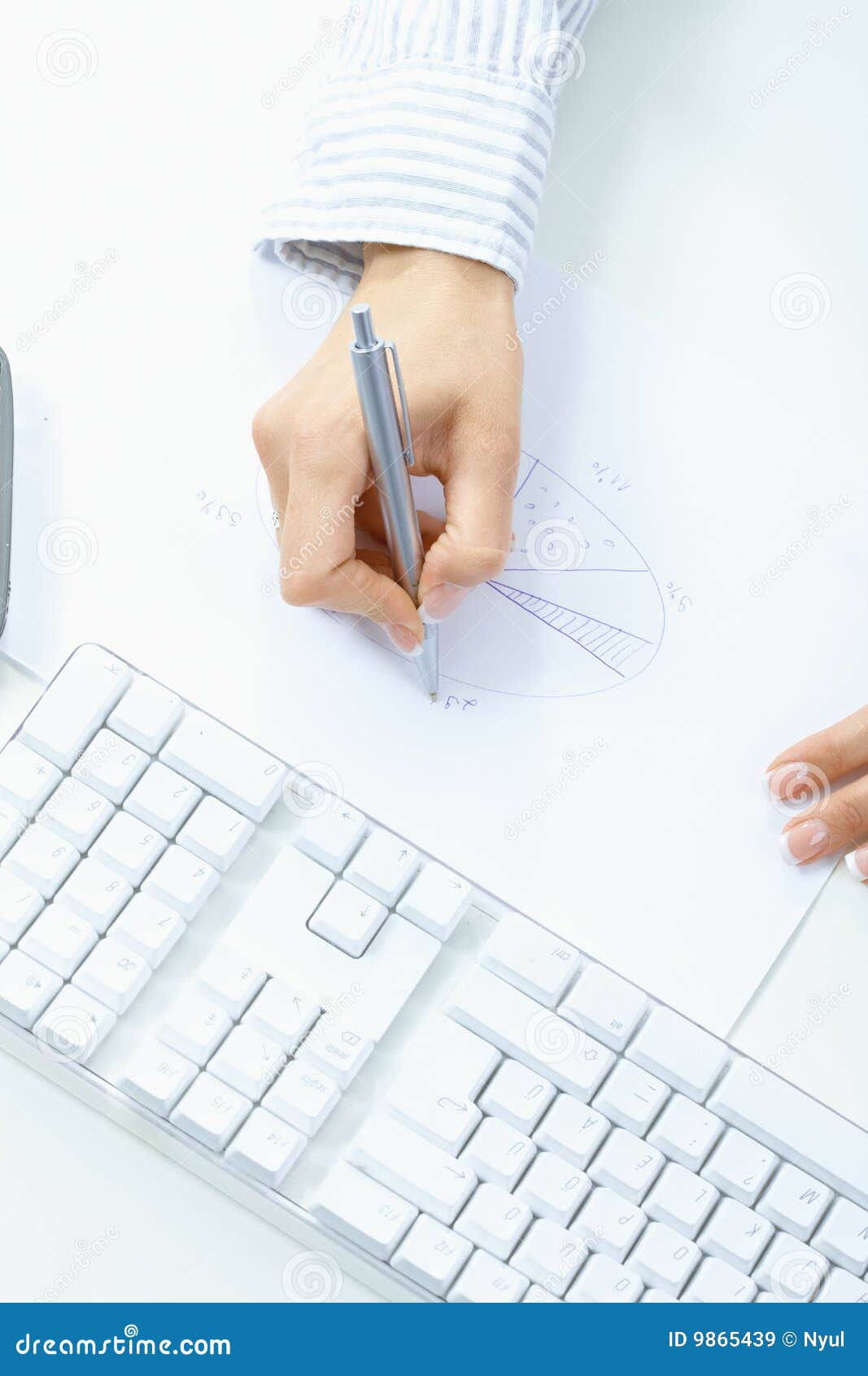 Female hand drawing chart stock image. Image of beauty - 9865439