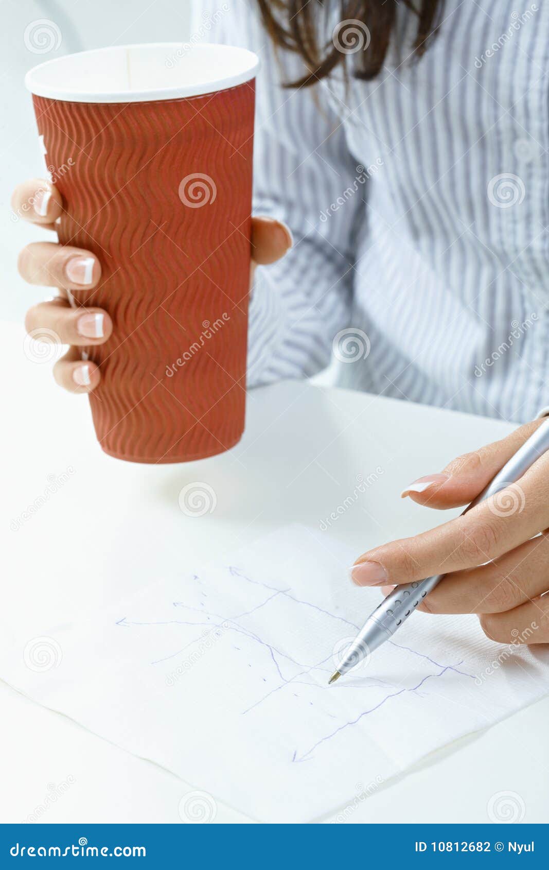 Drawing Of Graph On Blackboard. Royalty-Free Stock Photography ...