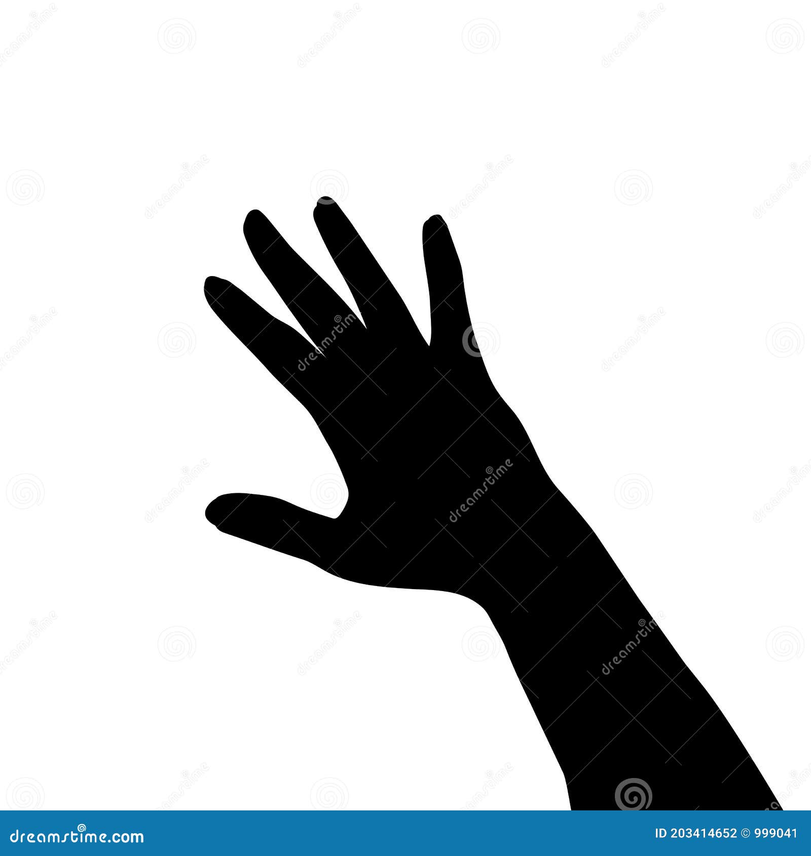 Female Hand. Eps 10 Vector Stock Illustration. Stock Vector ...