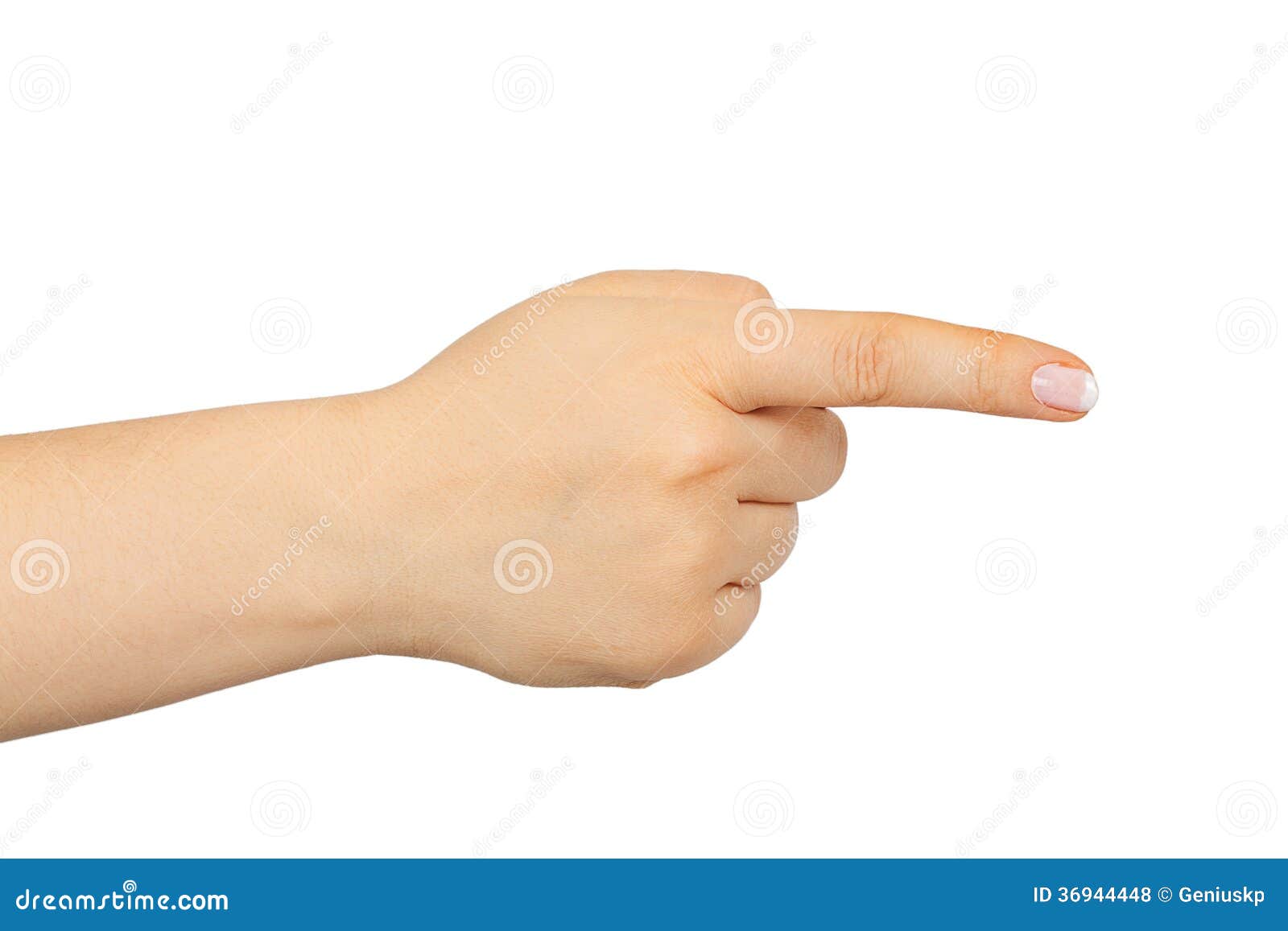 Female Hand with Finger Showing Right Stock Photo - Image of expressive ...