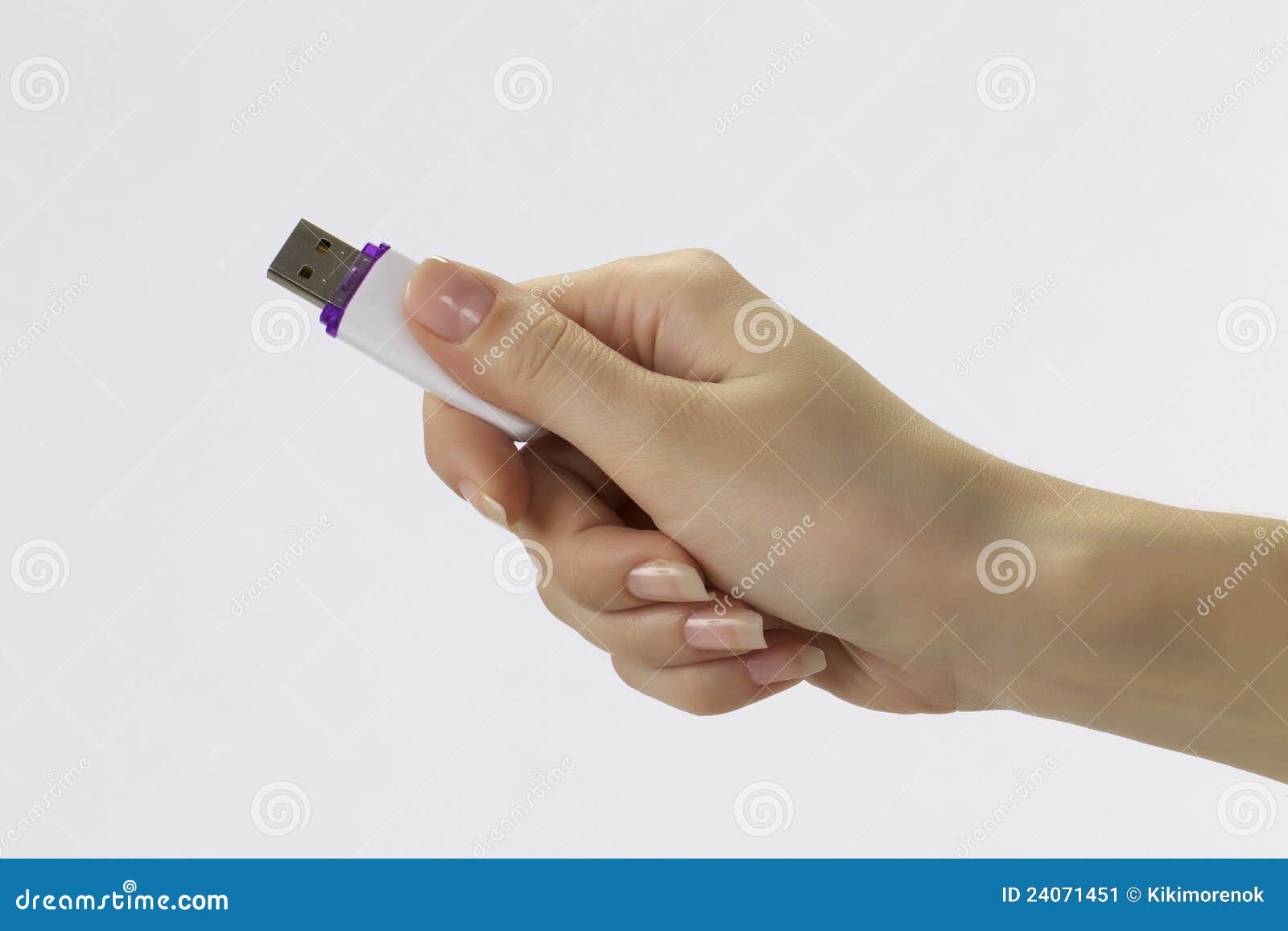 Female Hand with a Flash Card Stock Image - Image of portable, manicure ...