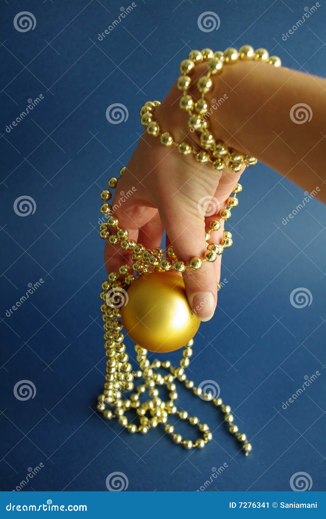 Female hand in gold stock image. Image of macro, female - 7276341