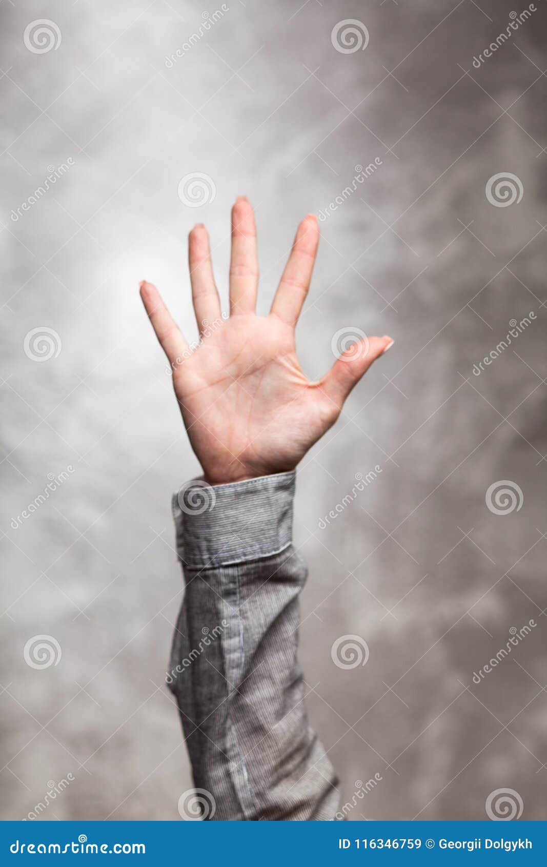 Female Hand on Dark Background Stock Image - Image of neutral, palm ...