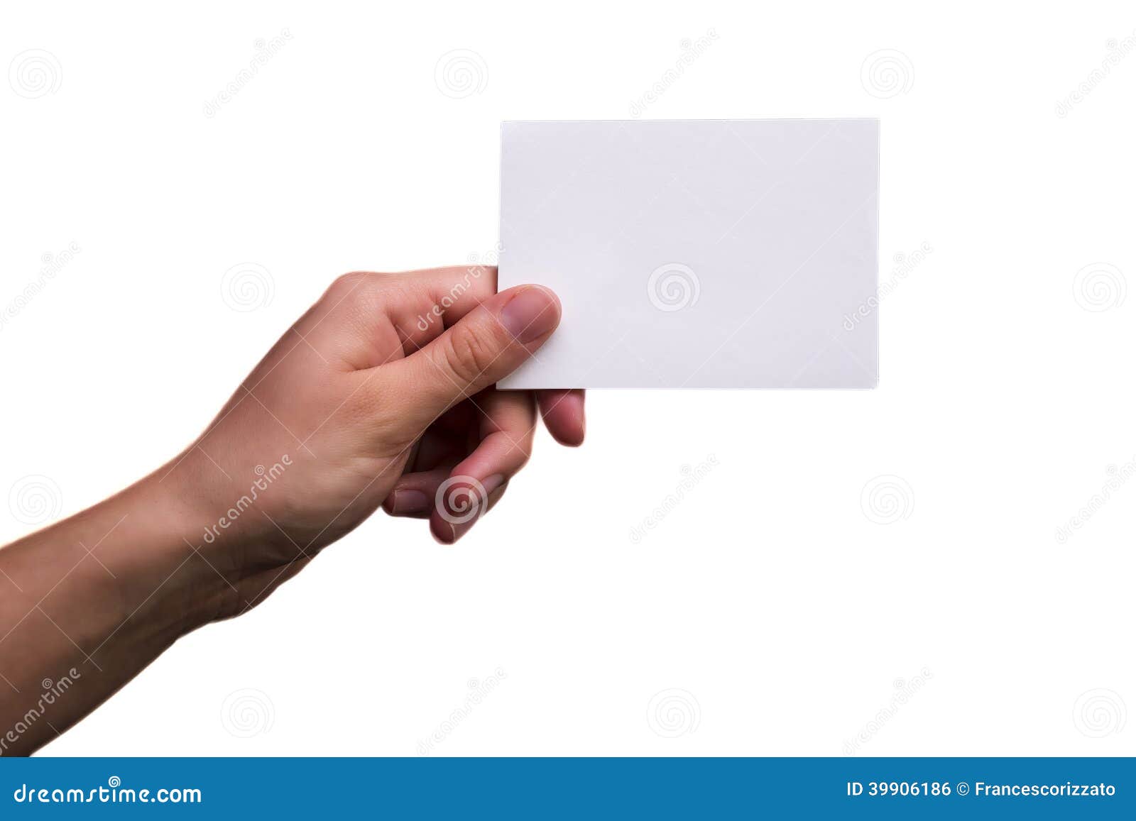 Female Hand Holding a Blank Note Stock Photo - Image of board, frame ...