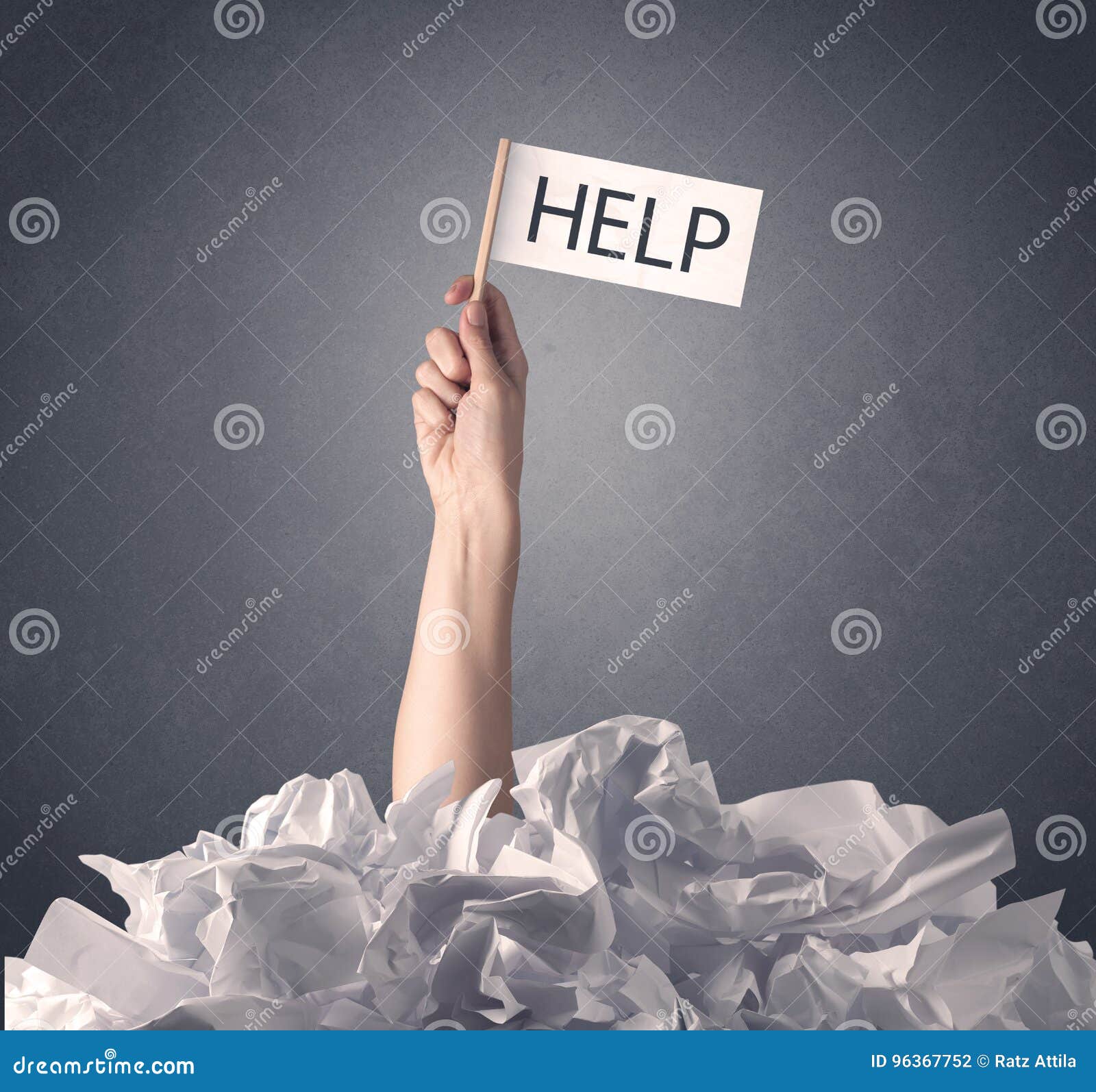 Female Hand Holding Help Sign Stock Photo - Image of notes, abstract ...