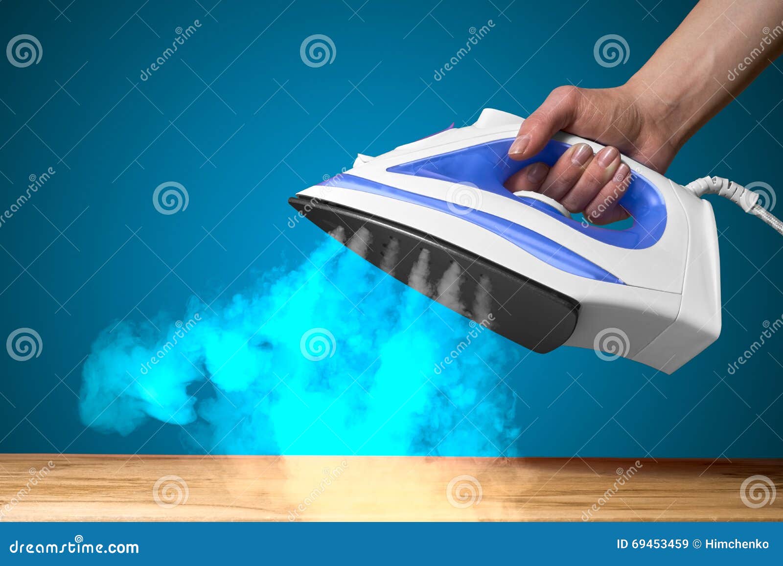 Female Hand Holding a Hot Iron Stock Image - Image of household ...