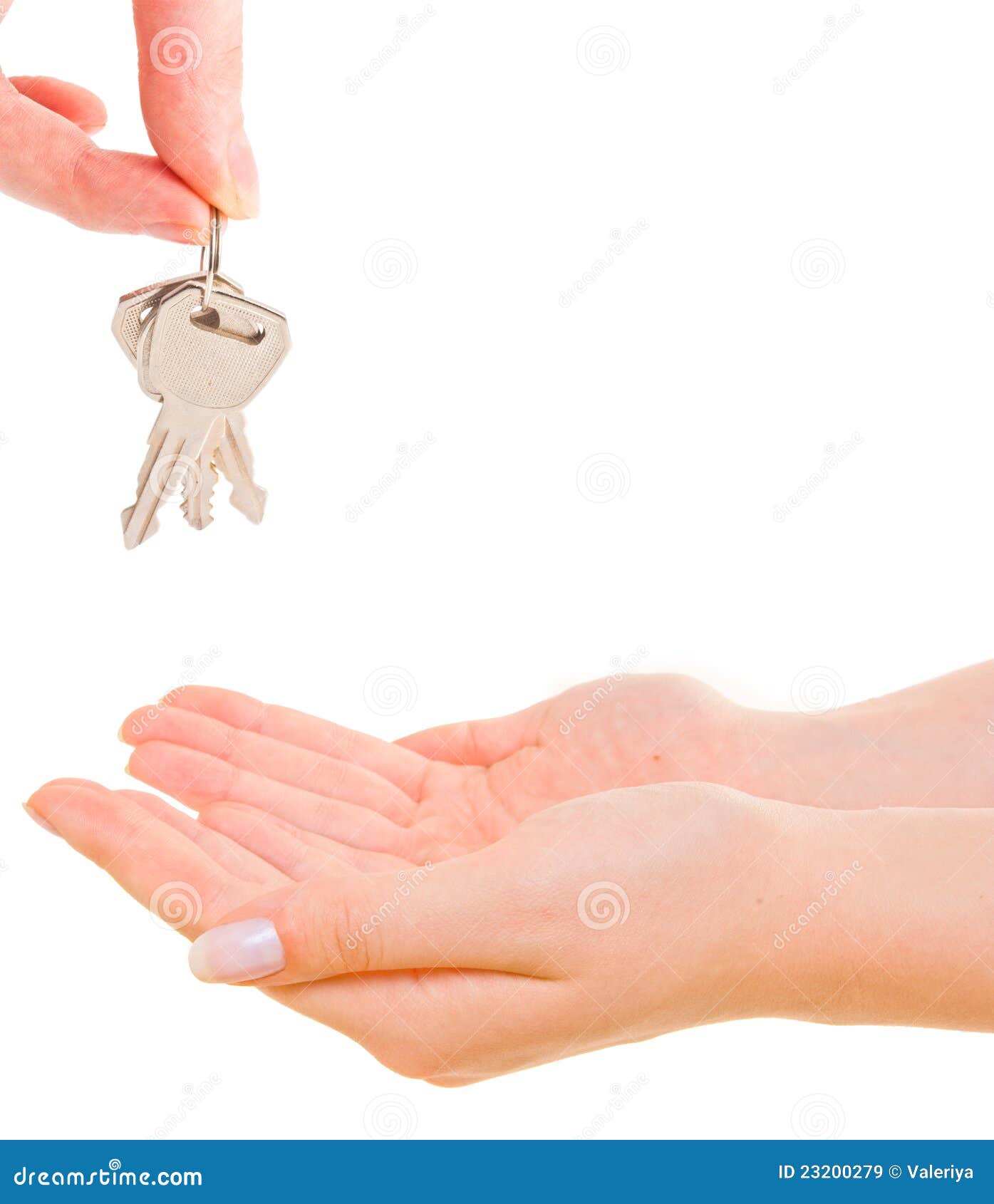 Female hand holding keys stock image. Image of concept - 23200279