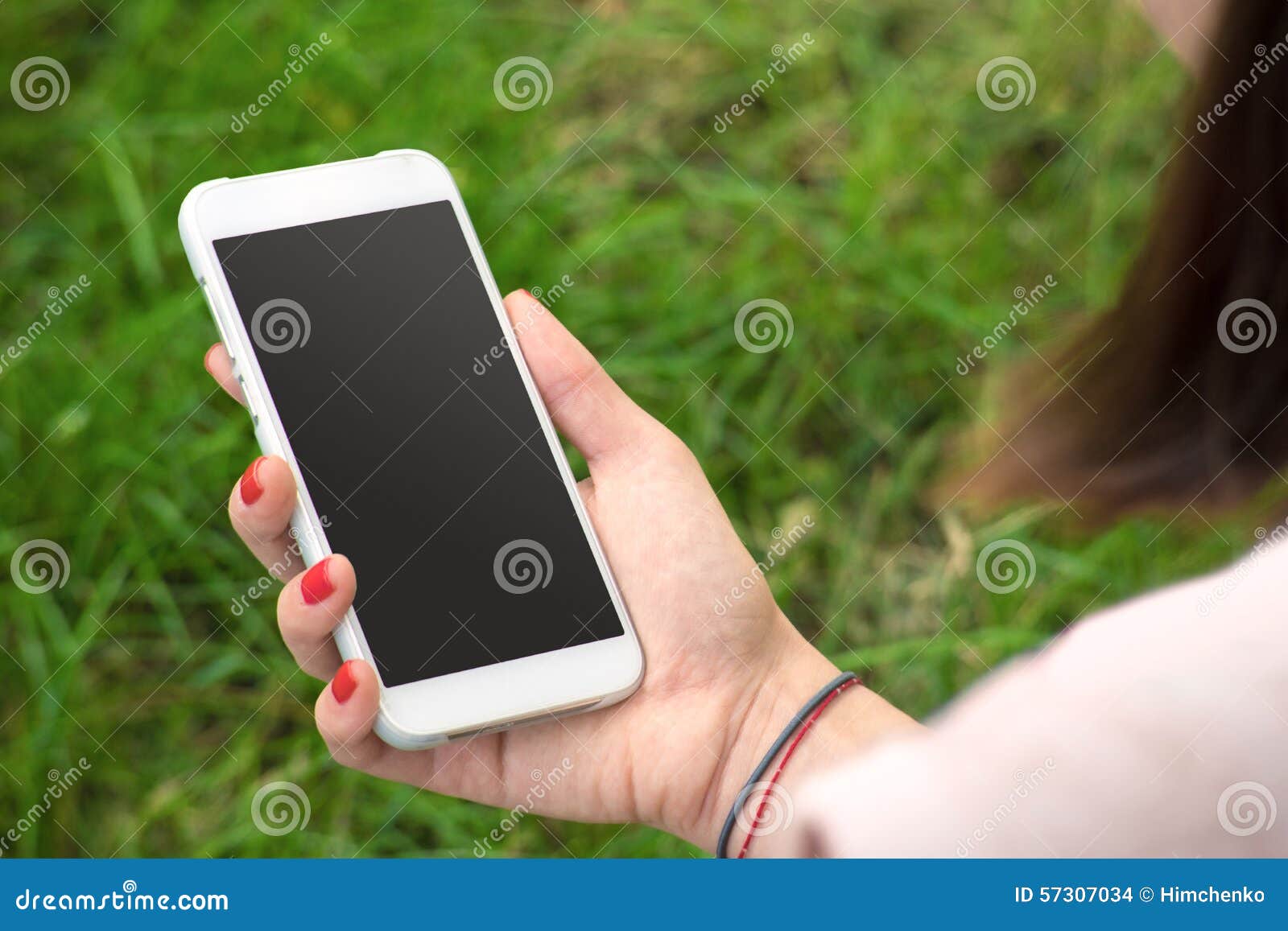 Female Hand Holding a Phone Stock Photo - Image of beautiful, girl ...