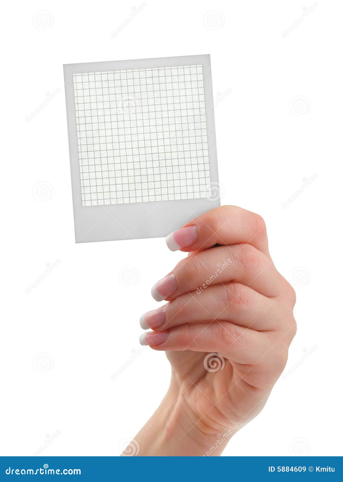 Female Hand Holding a Photo Frame Stock Image - Image of print ...