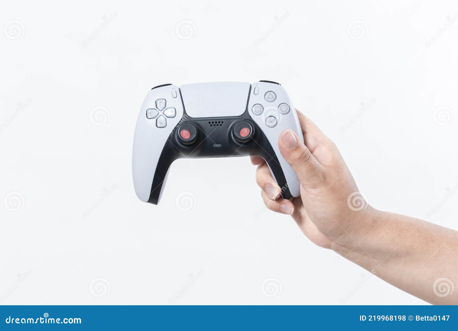 Female Hand Holding Video Game Controller Stock Photo - Image of remote ...