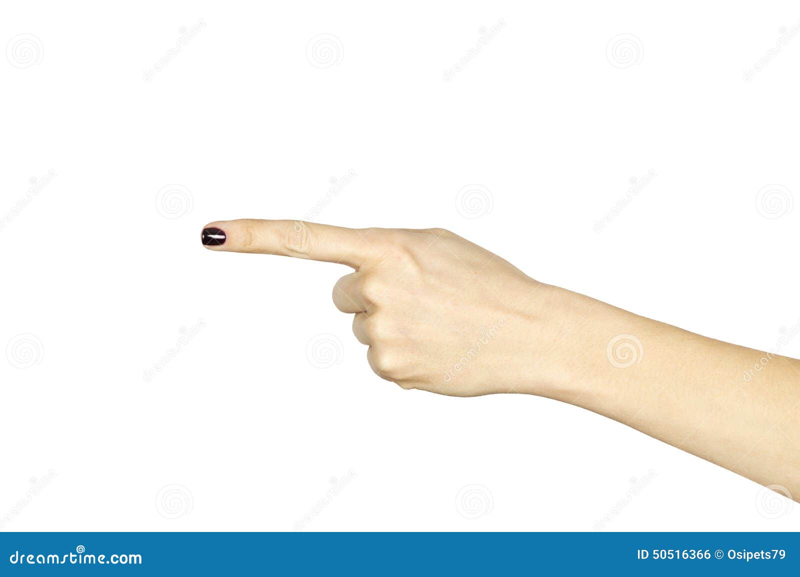 Female Hand with Index Finger Stock Photo - Image of hand, showing ...