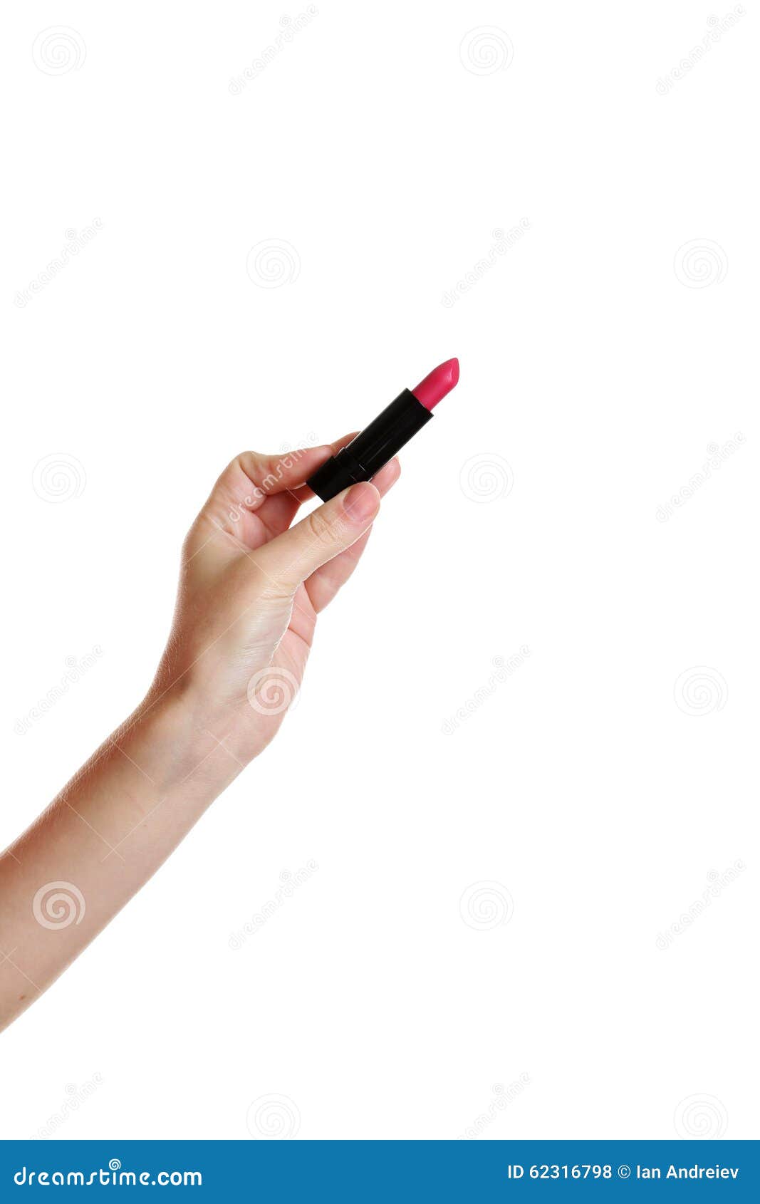 Female hand with lipstick stock photo. Image of open - 62316798