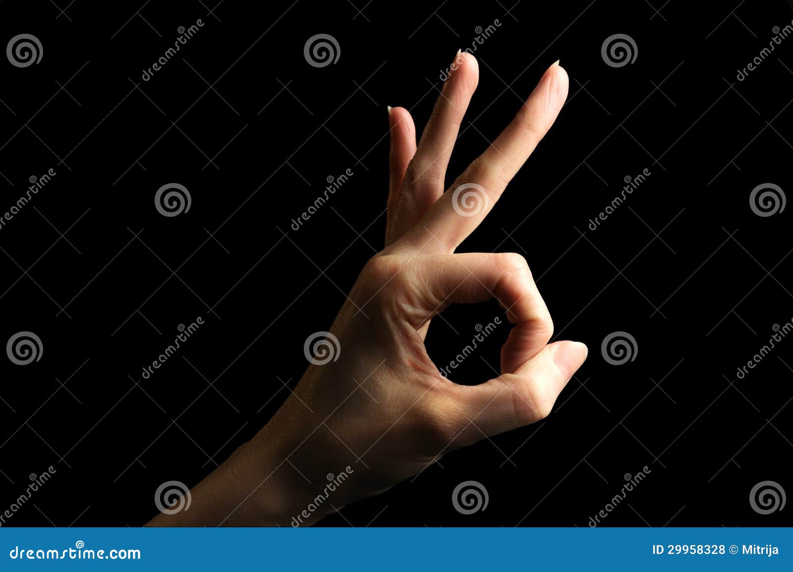 Hand gesture stock photo. Image of isolated, hand, human - 29958328