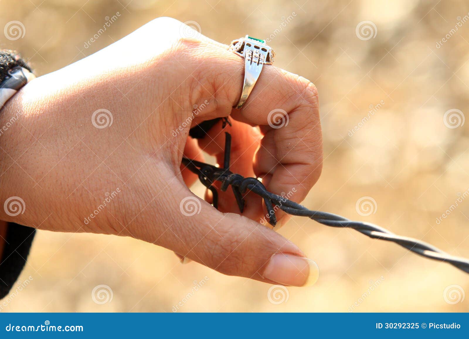 Beware stock image. Image of nails, female, hand, barb - 30292325