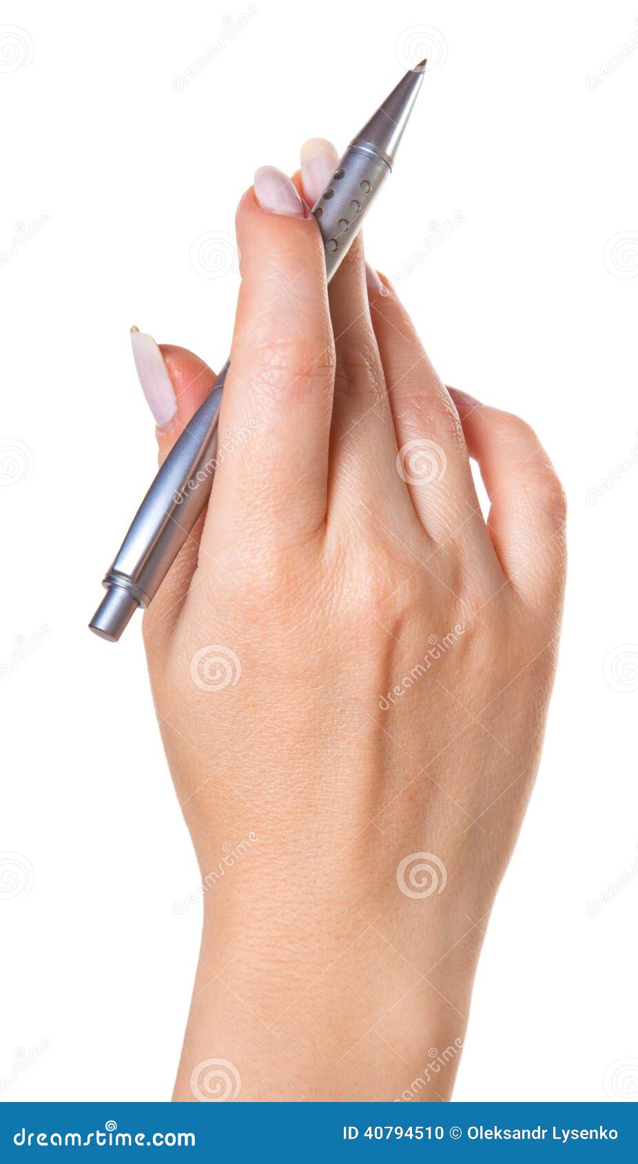 Female hand with pen stock photo. Image of background - 40794510