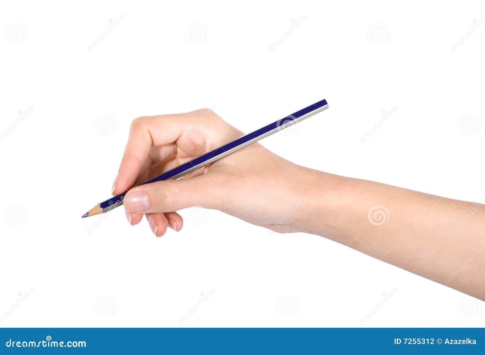 Female hand with a pencil stock photo. Image of symbolic - 7255312