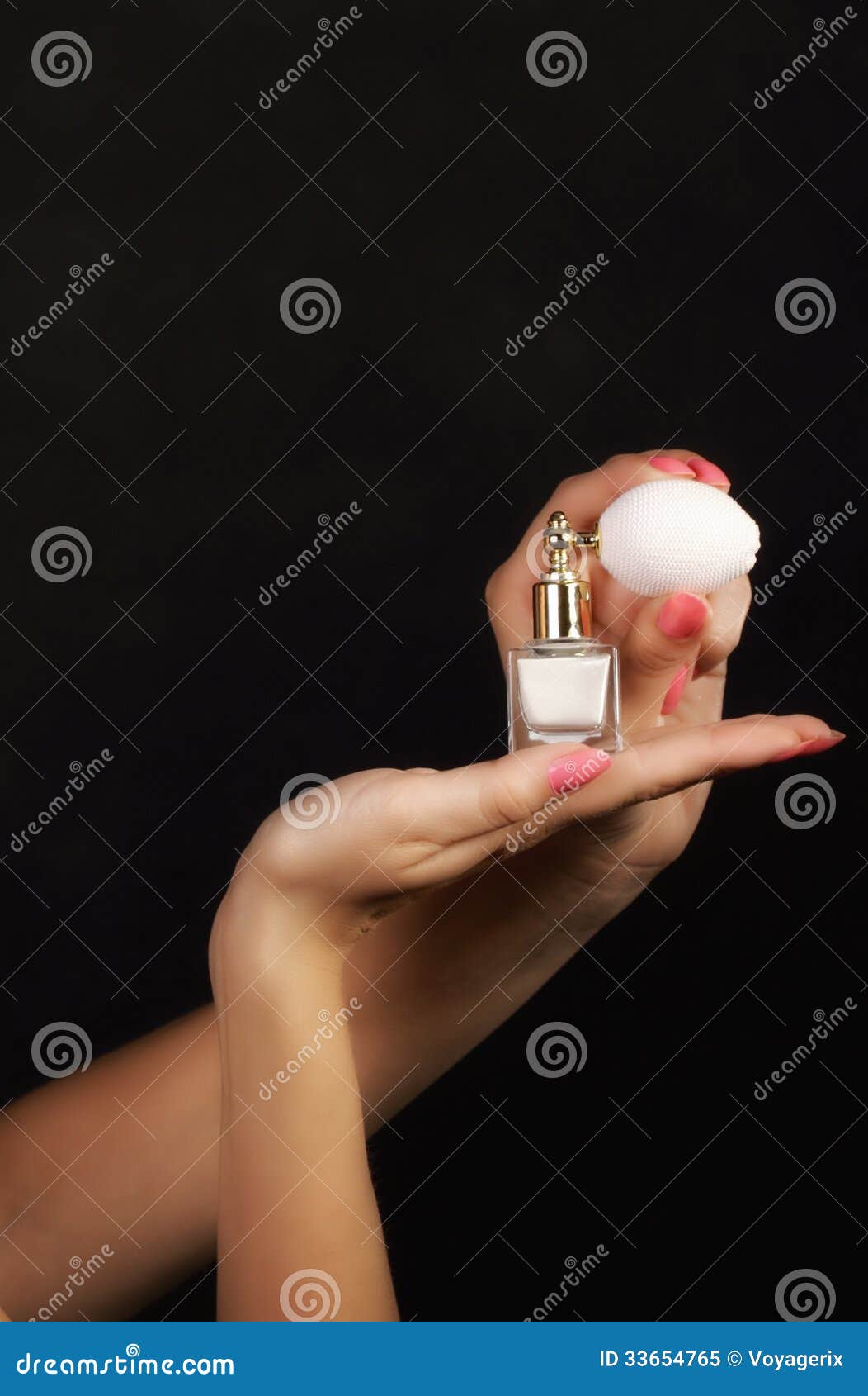 Female Hand with Perfume Bottle Stock Image - Image of luxury, scent ...