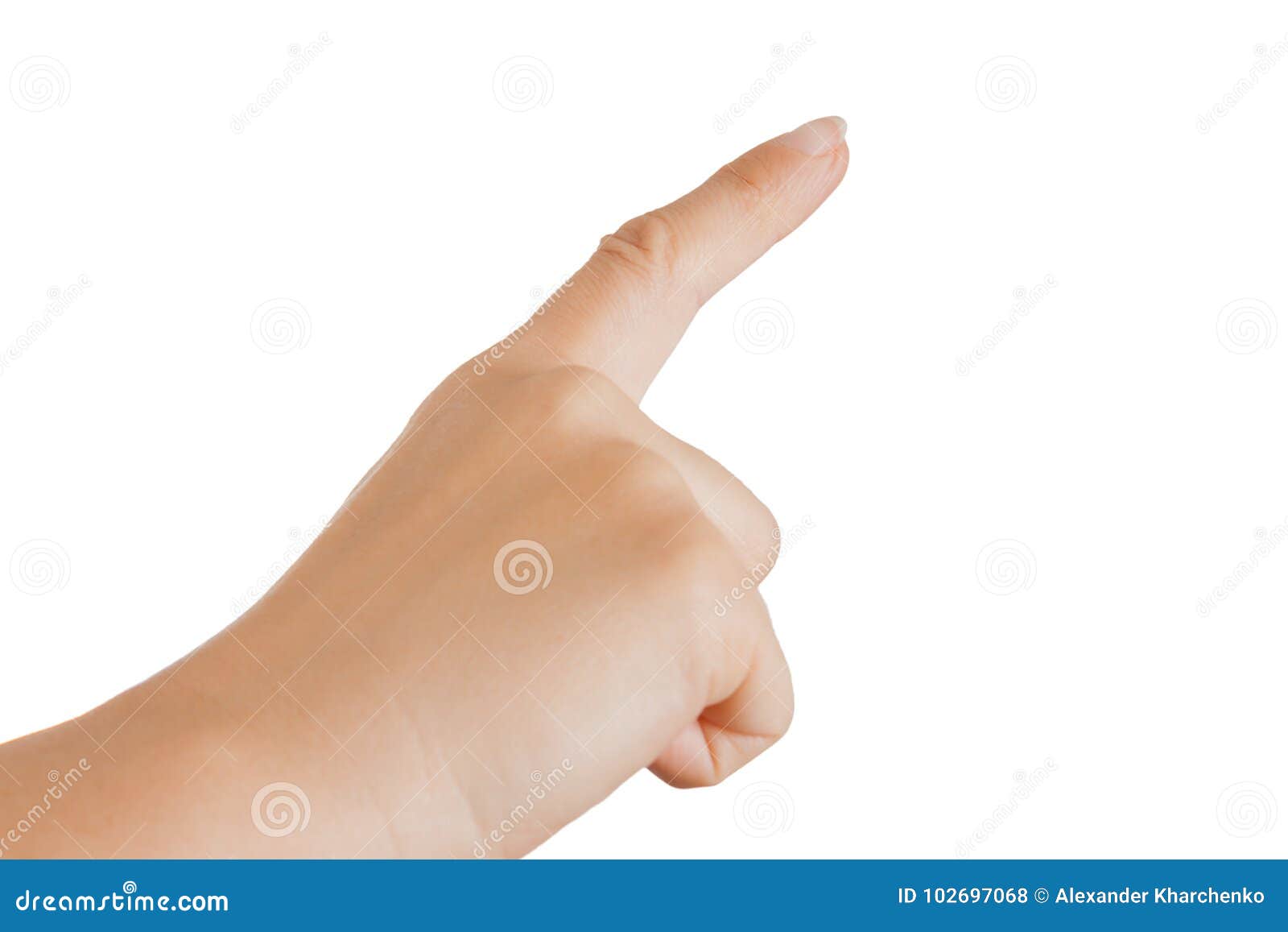 Female Hand Pointing or Simulating Pressing a Button Gesture of Stock ... Female Hand Pointing or Simulating Pressing a Button Gesture of Stock ...