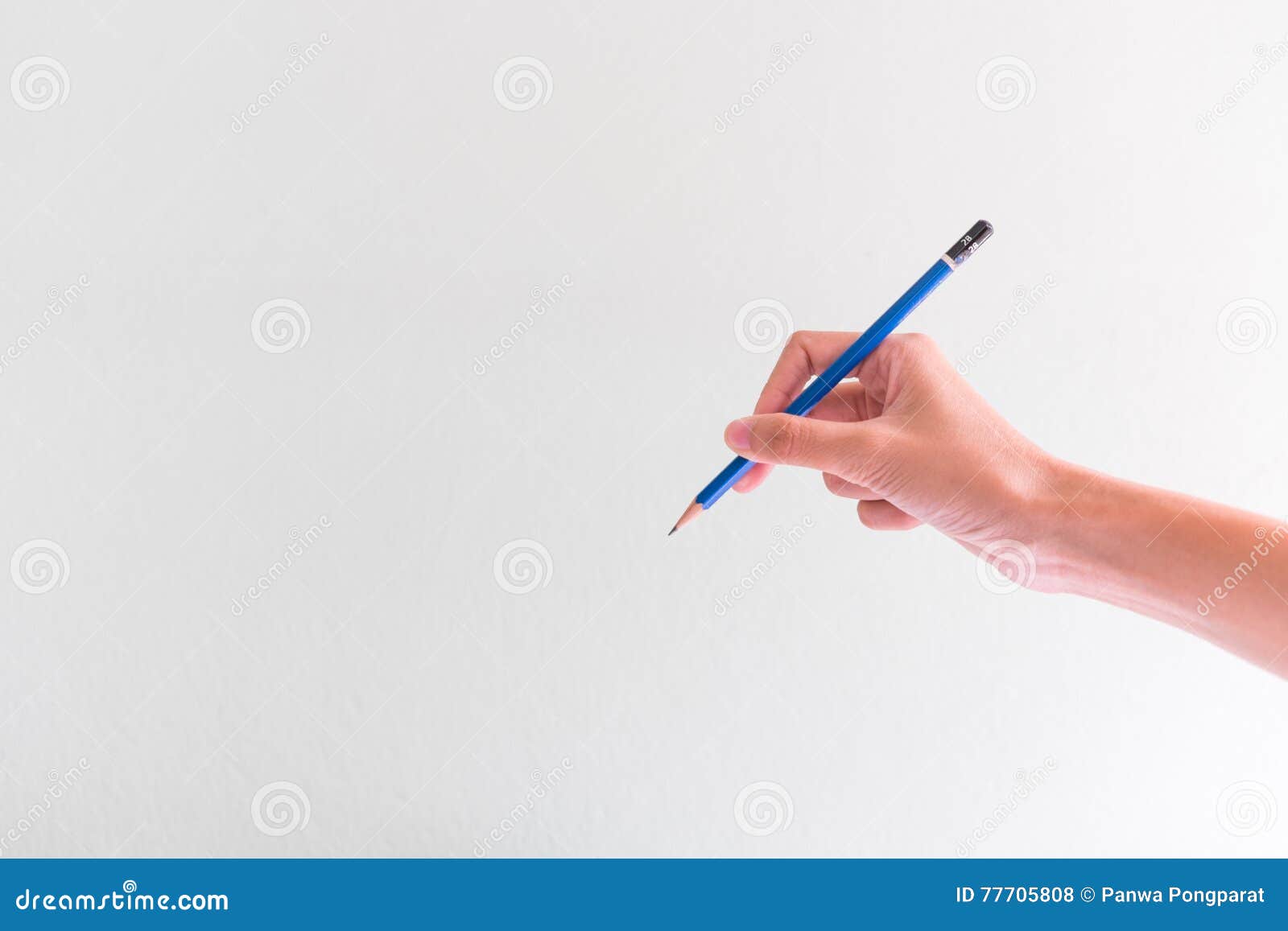 Female Hand is Ready for Drawing with Pencil Stock Photo - Image of ...