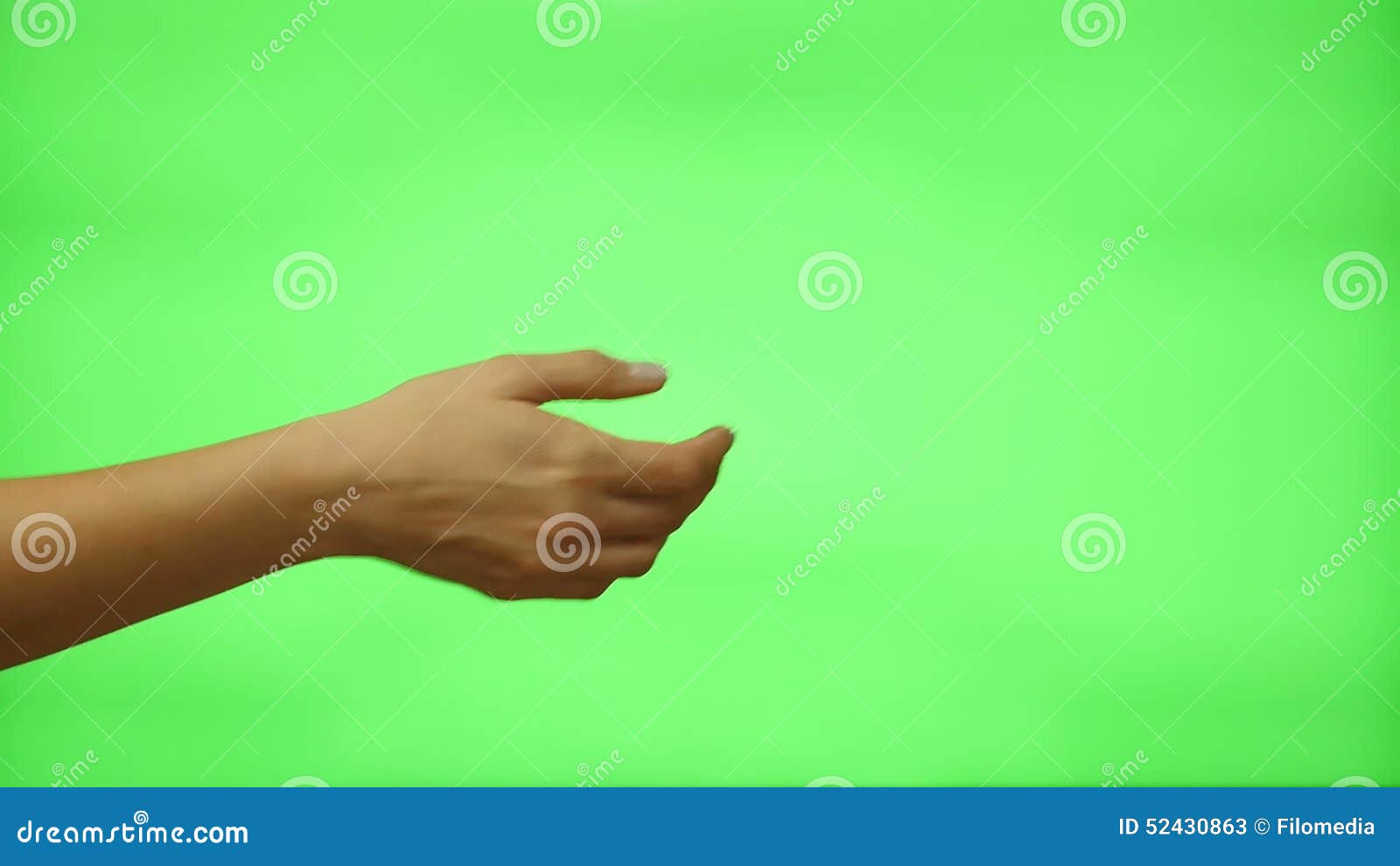 Female Hand Shake on a Green Screen Stock Video - Video of office ...