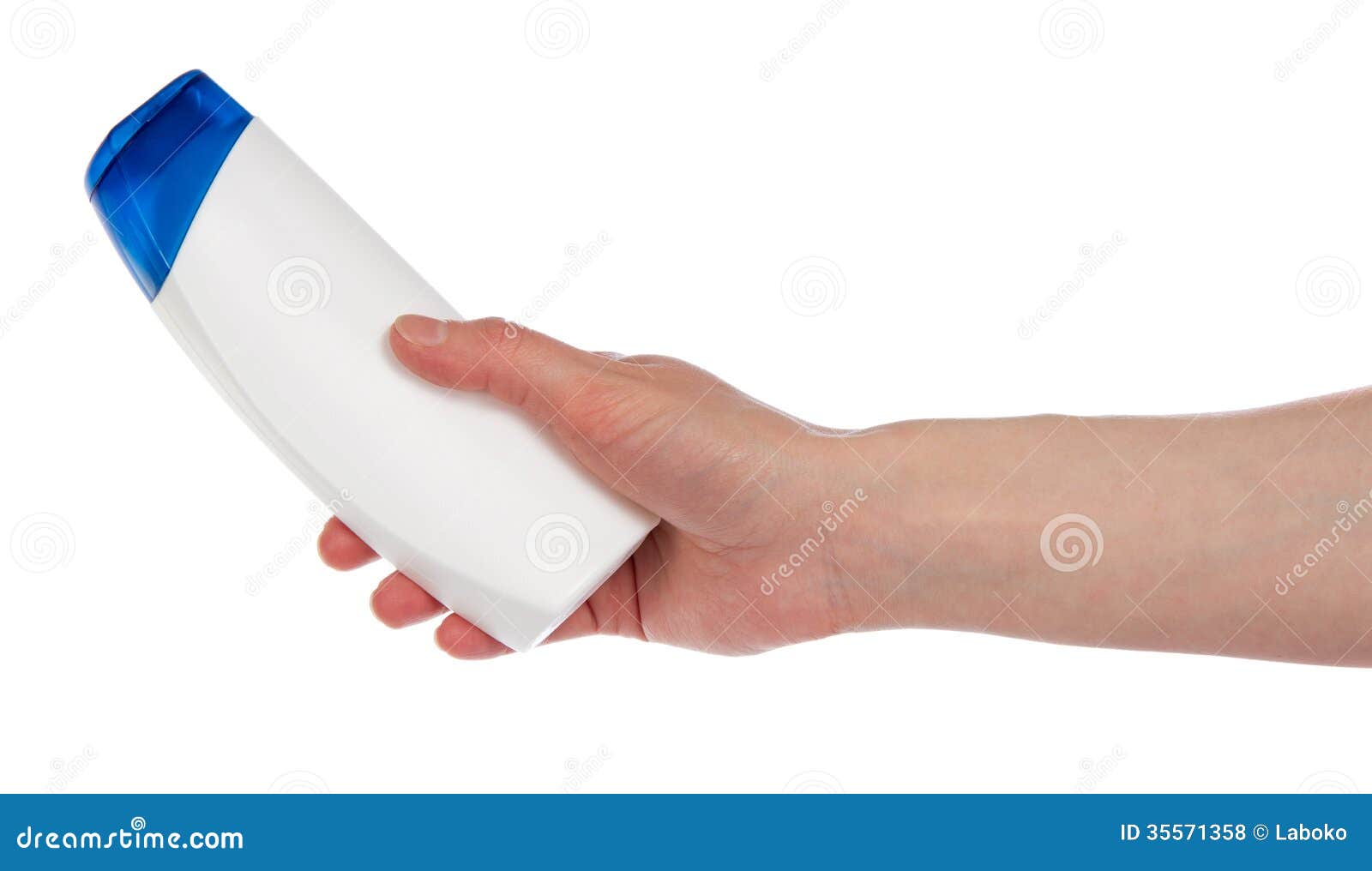 Female Hand with the Shampoo Stock Photo - Image of white, care: 35571358