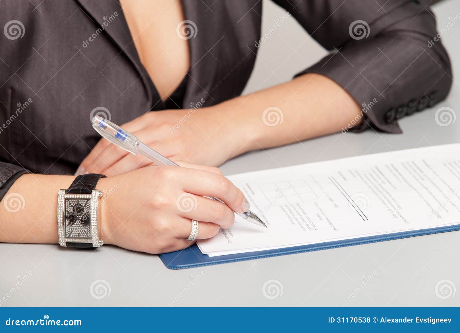Female Hand Signing Contract. Stock Photo - Image of close, finance ...
