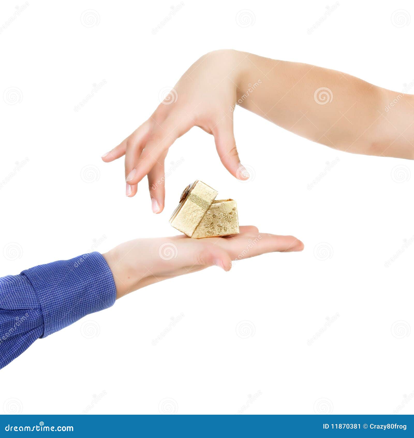 Female hand taking a gift stock image. Image of celebrate - 11870381