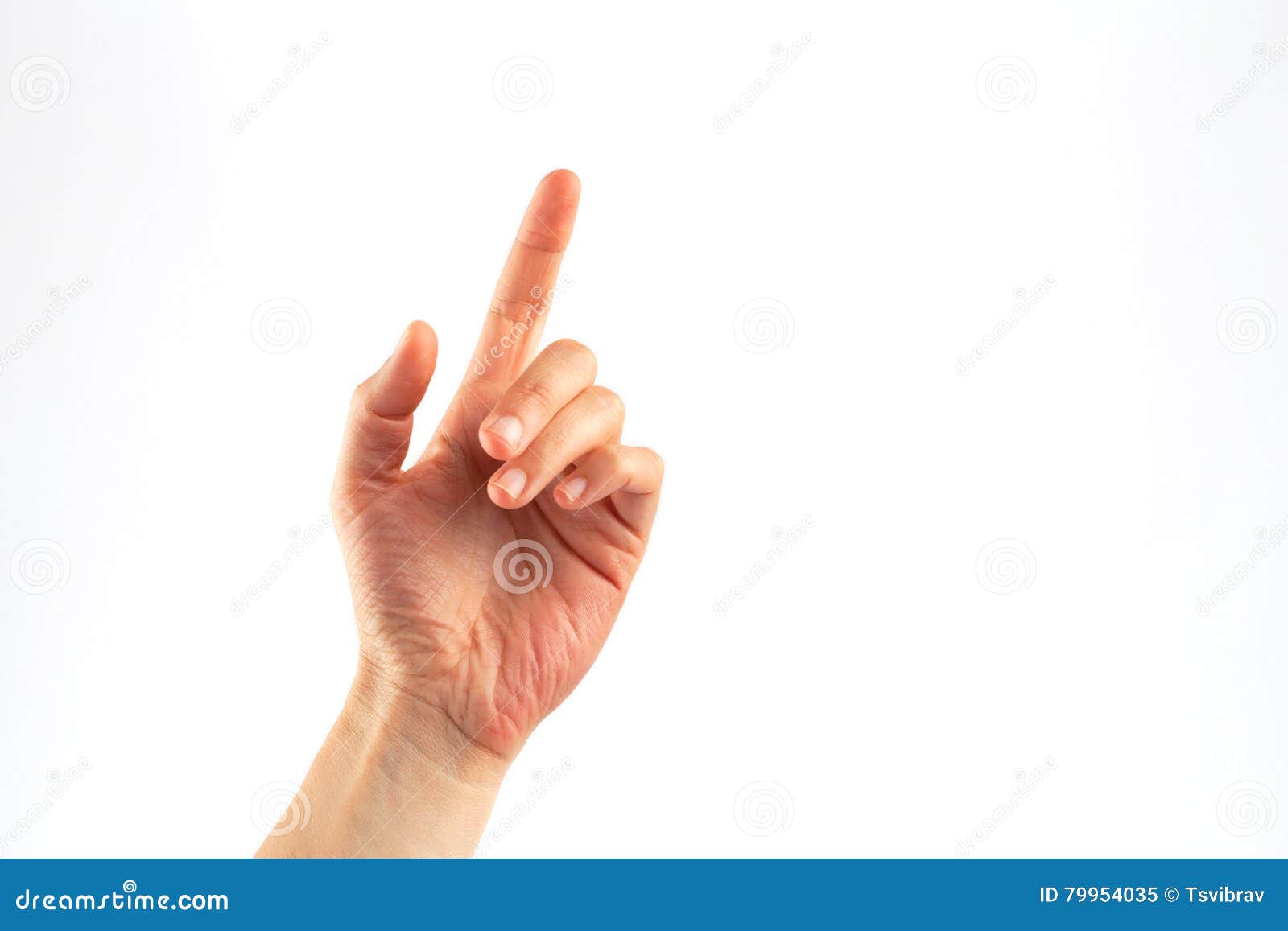 Female Hand Tapping with One Finger Stock Image - Image of wrist ...