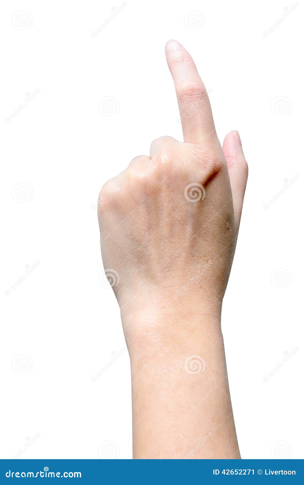 Female Hand Touching or Pointing To Something Stock Image - Image of ...