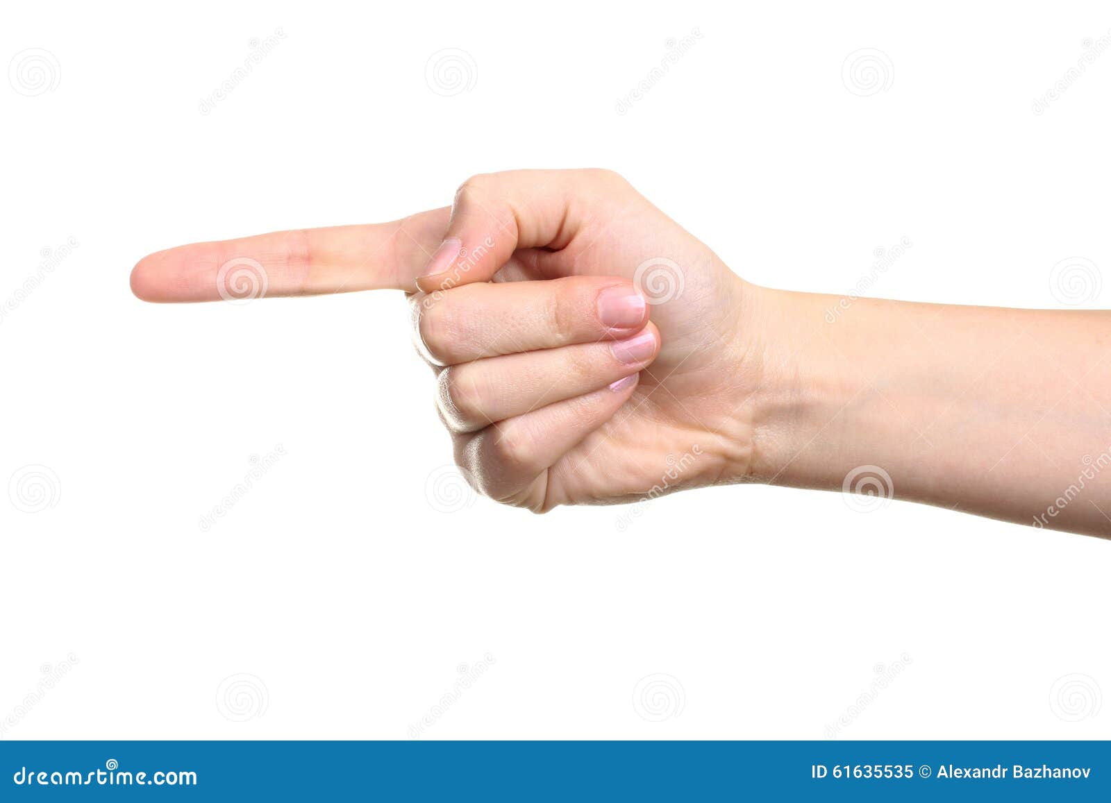 Female Hand Touching or Pointing To Something Stock Image - Image of ...