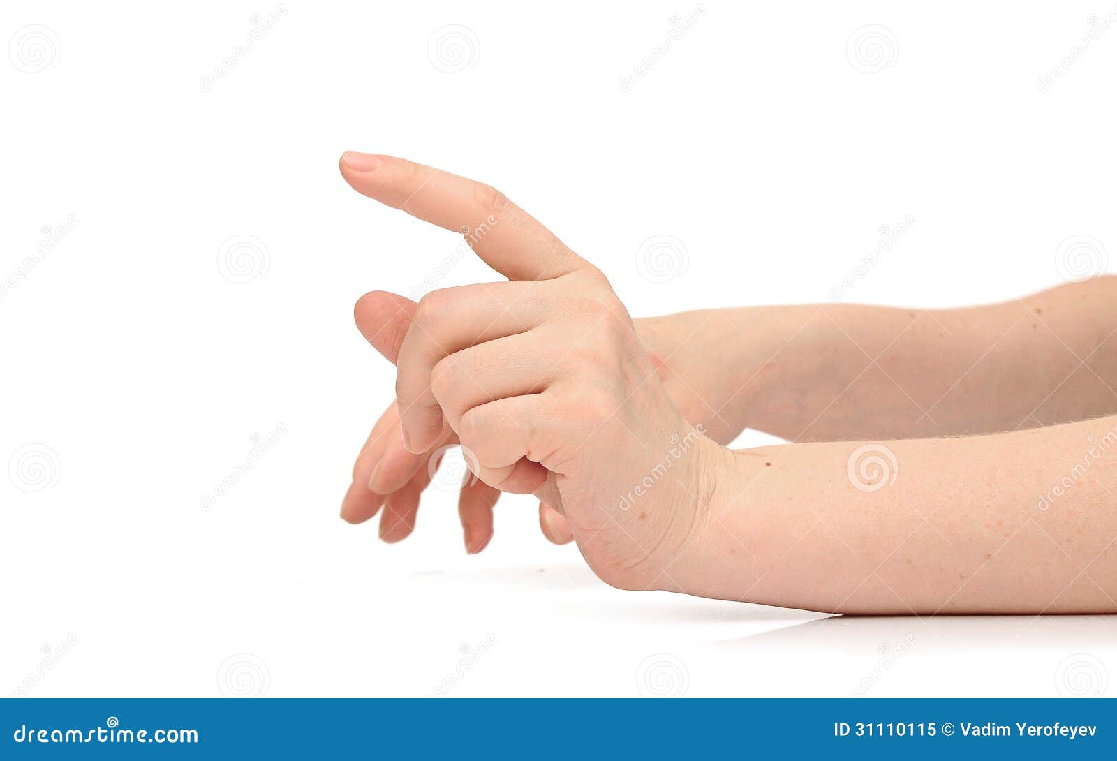 Female Hand Touching Screen Stock Image - Image of freedom, decision ...