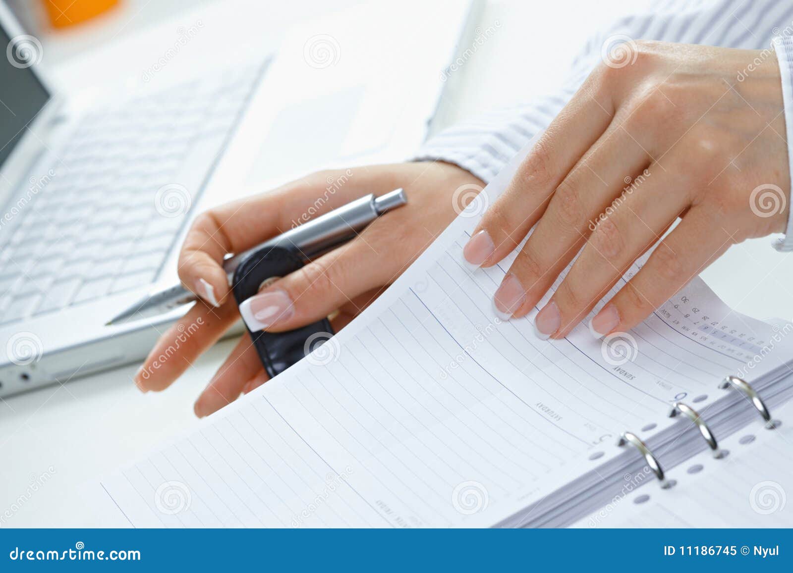 Female hand turning page stock image. Image of adult - 11186745