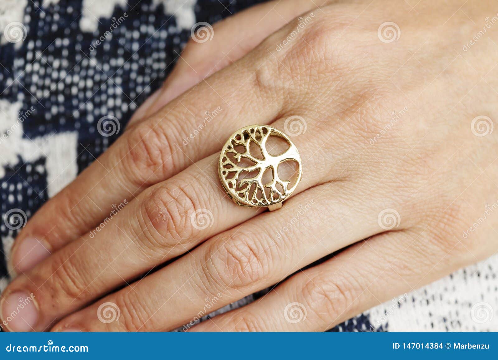 Female Hand Wearing Silver Ring Stock Photo - Image of hand, plated ...