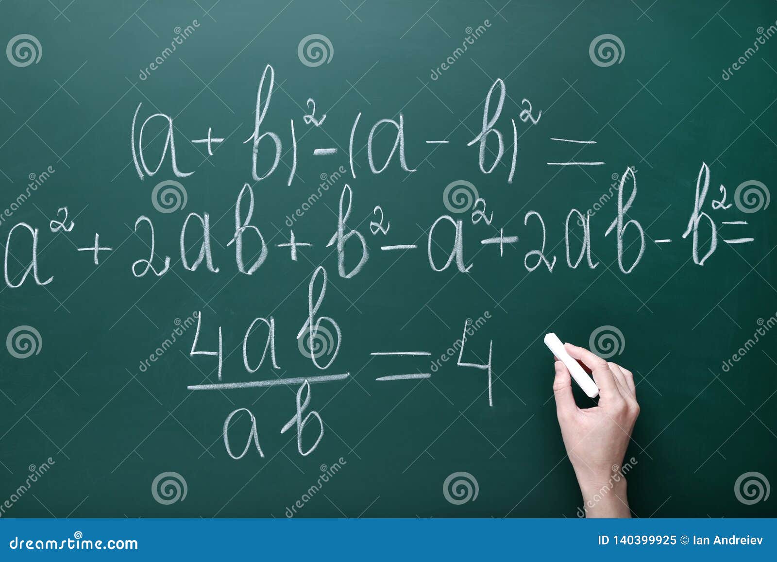 Hand Writing Maths Formulas Stock Image - Image of calculate, algebra ...