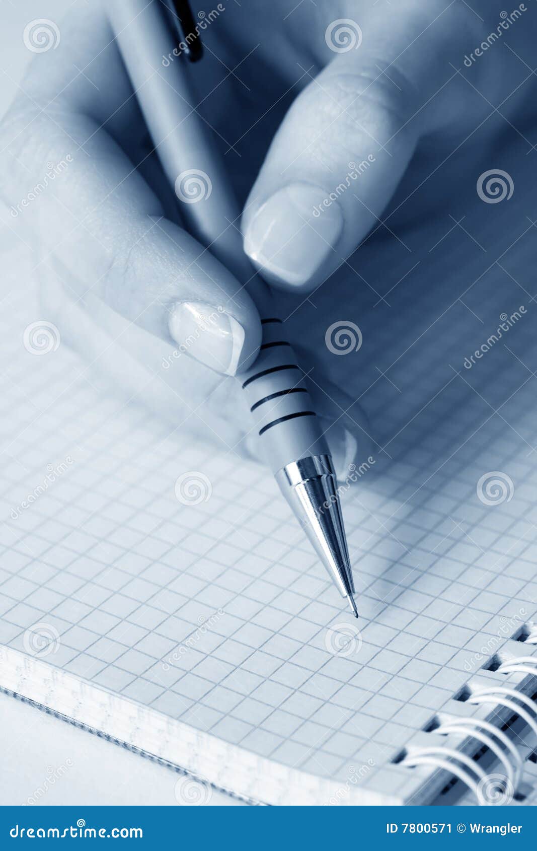 Female Hand Writing on Page. Stock Image - Image of holding, signing ...