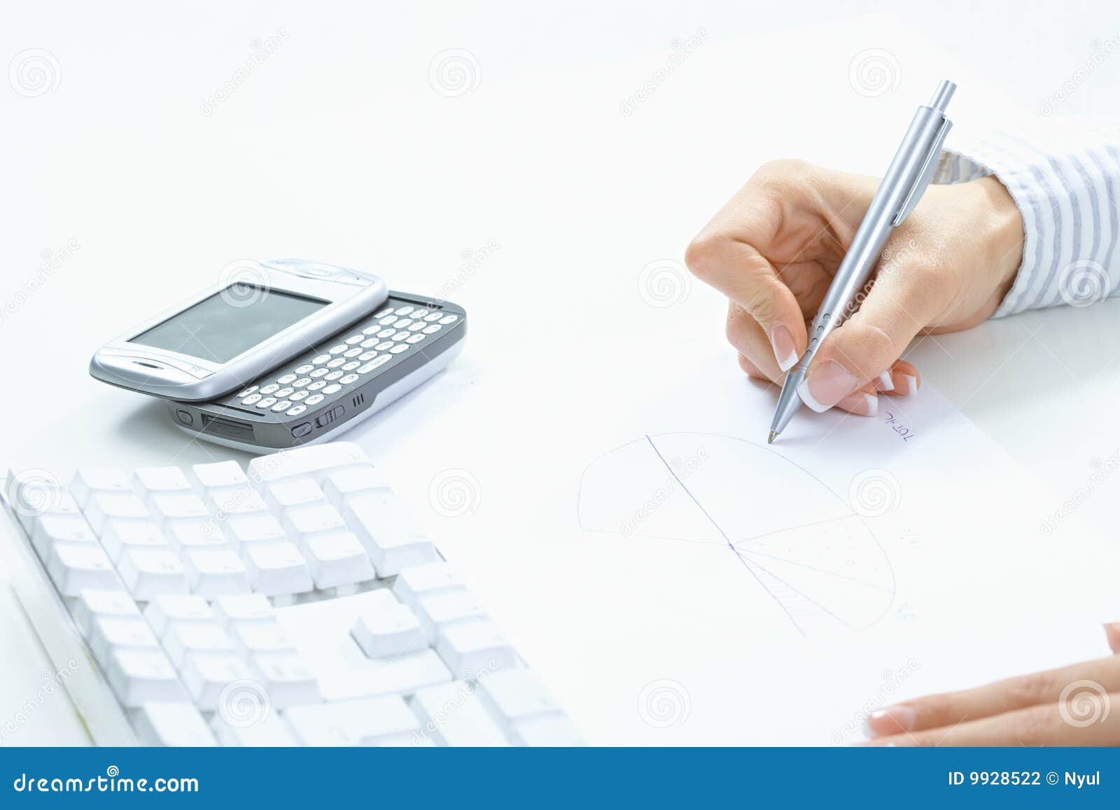 Female Hand Writing on Paper Stock Photo - Image of beautiful, body ...