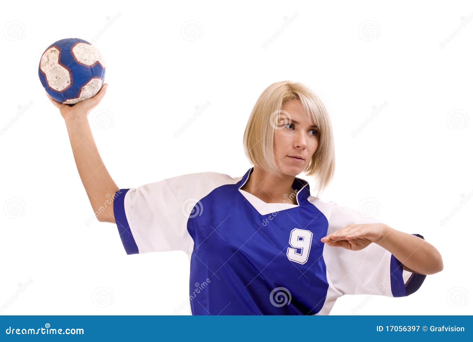 Female handball player stock image. Image of activity - 17056397