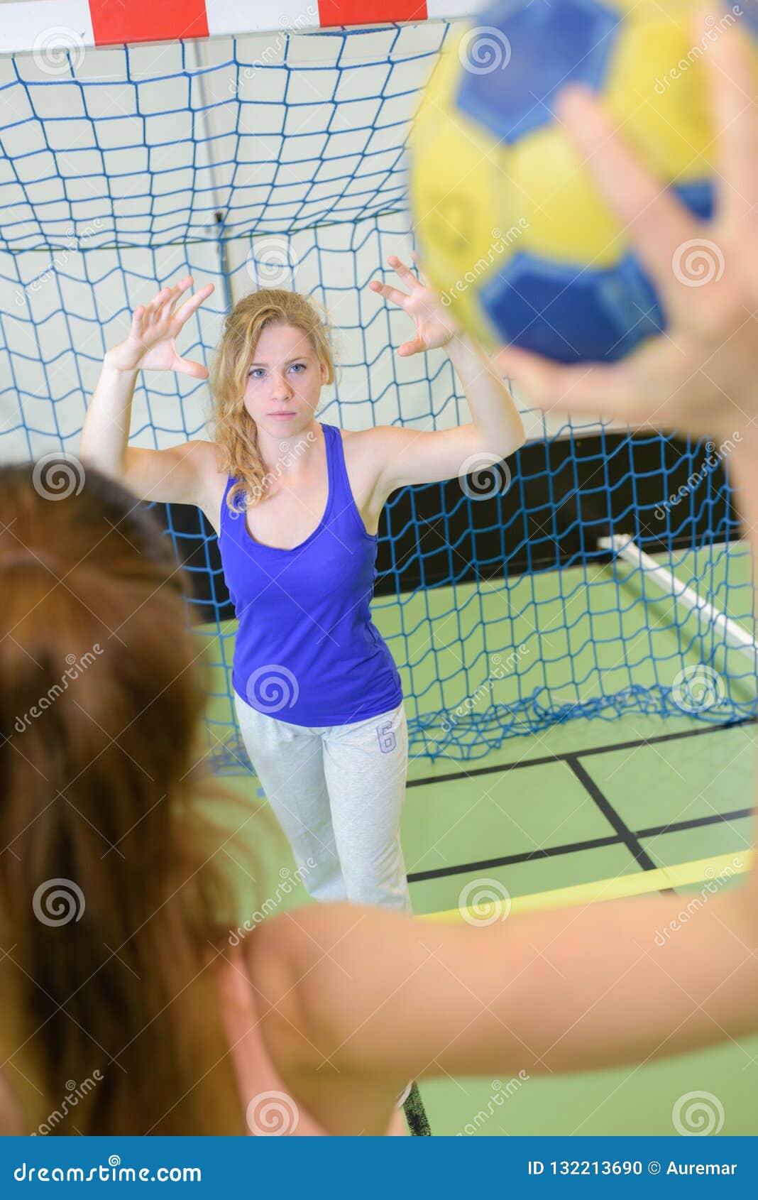Female Handball Player Ready To Shot Stock Photo - Image of team, club ...