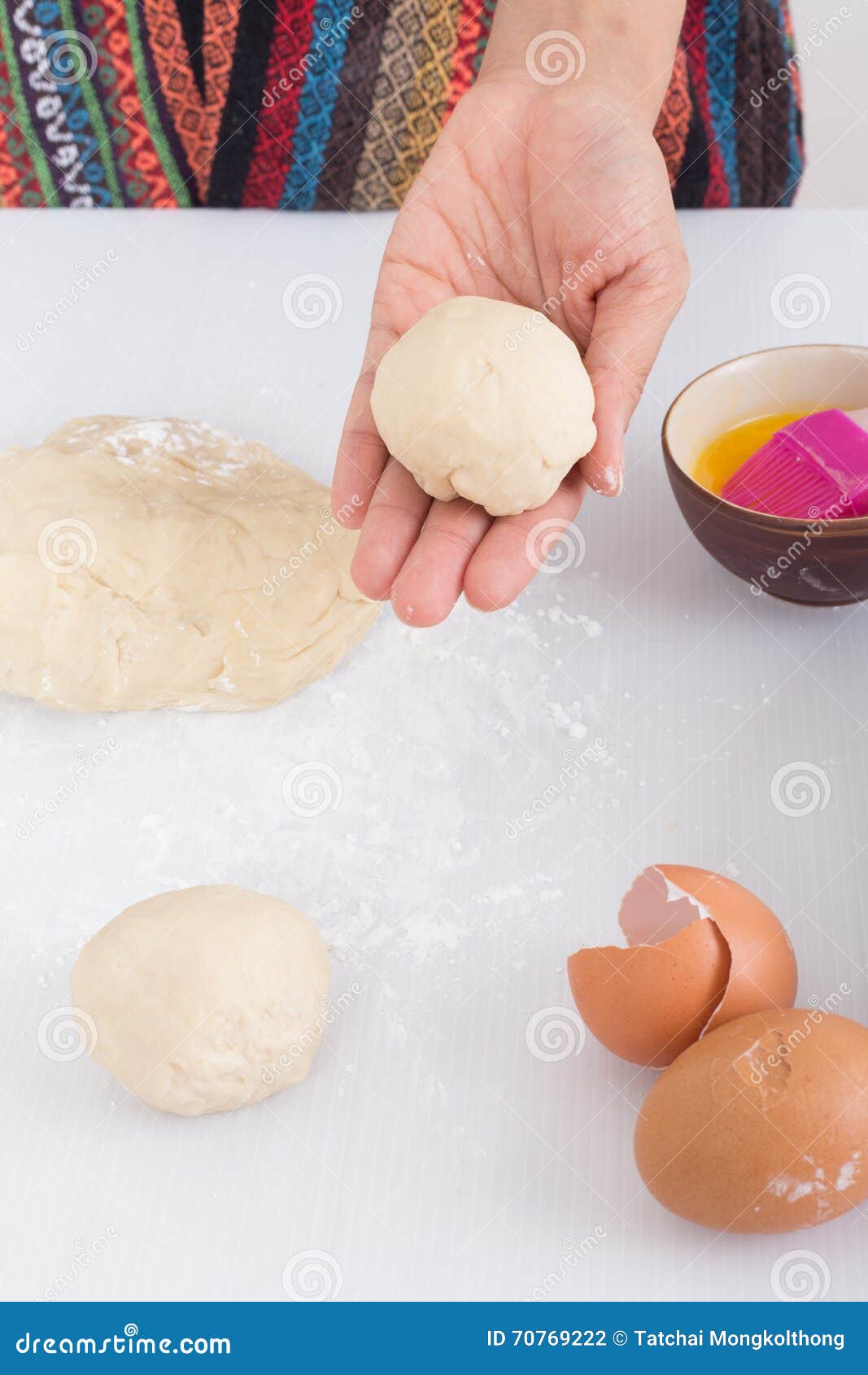 Female hands baking dough stock photo. Image of baker - 70769222